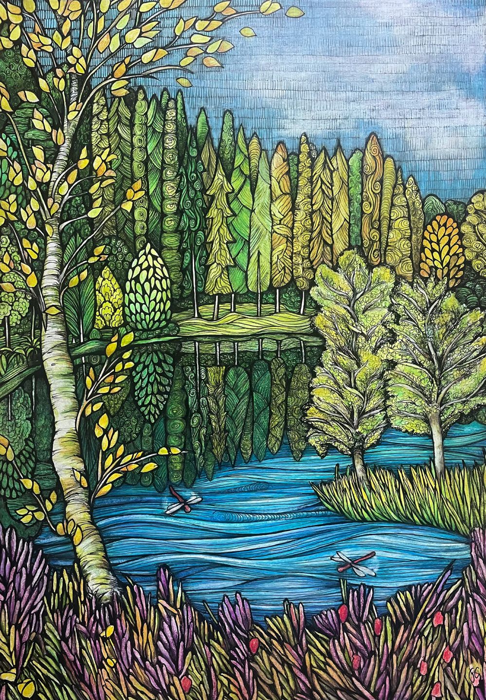 dragonfly lochan | jennifer guest | Resipole Studios