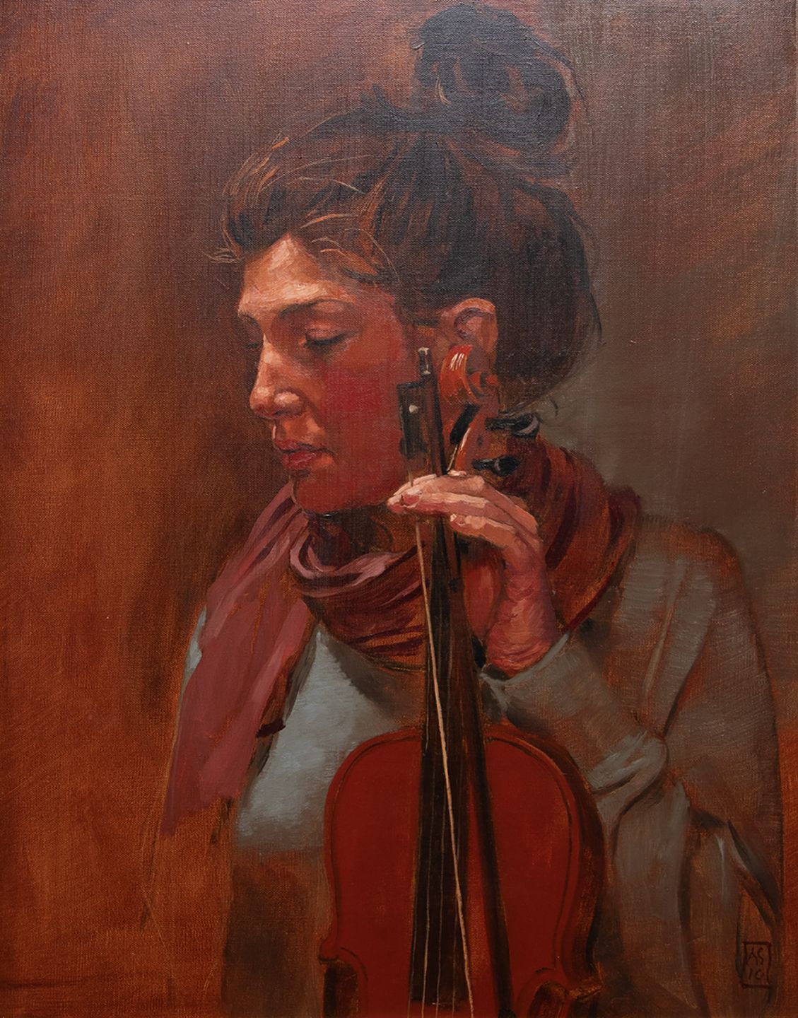 girl with fiddle | Andrew Sinclair | Resipole Studios